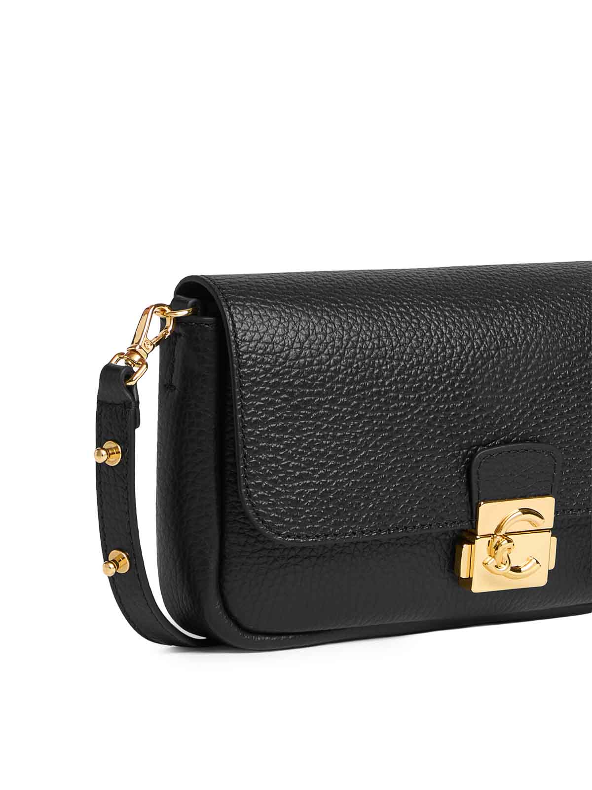 Coccinelle Mini borsa in pelle C-Me Lock Nero|E5U4K520101001
