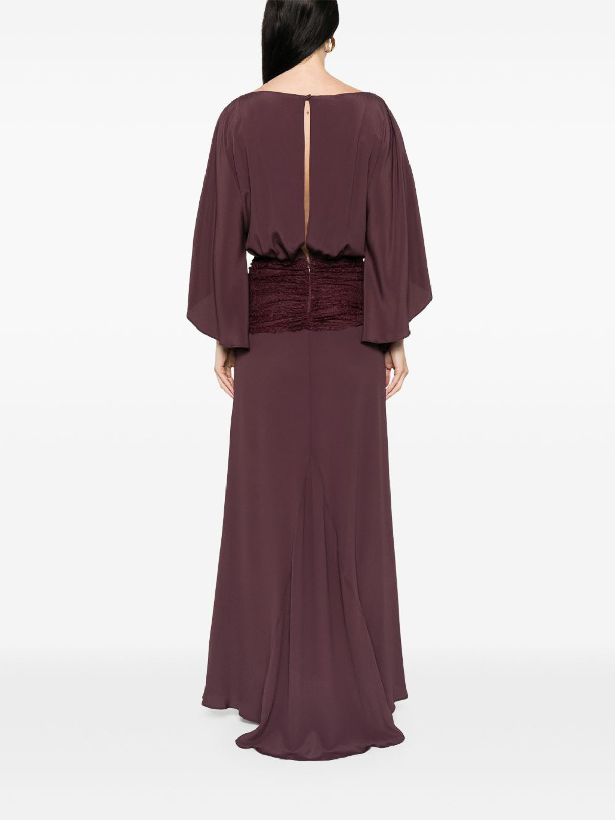 Pinko Radicchio long dress - Dark Red - Women|106262A32YR57