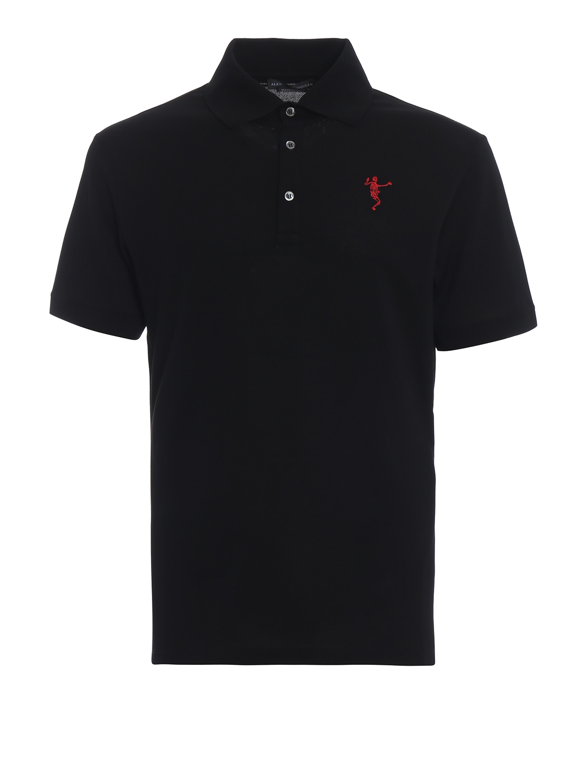 Alexander Mcqueen Dancing Skeleton honeycomb polo | 520301QLX301000