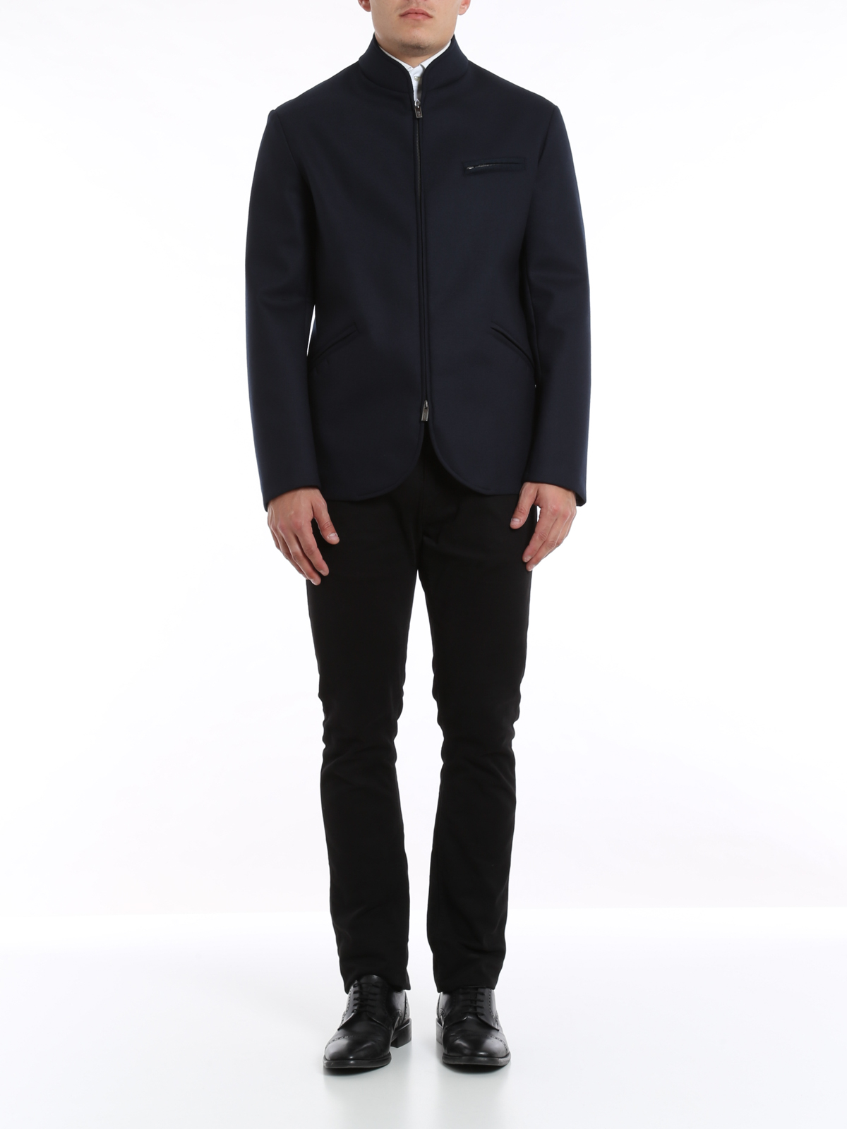 Armani Collezioni Casual jacket Black Men SCG81WSCW02922
