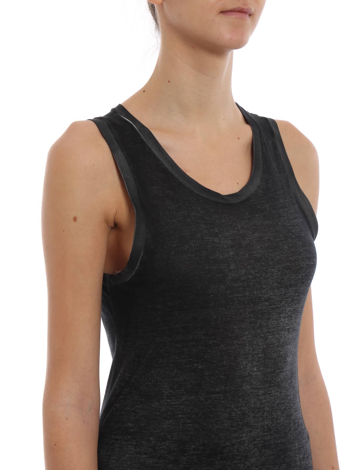 Tops und Tank Tops Avant Toi - Top - Schwarz - 218D1700JCOVHV00023 | THEBS