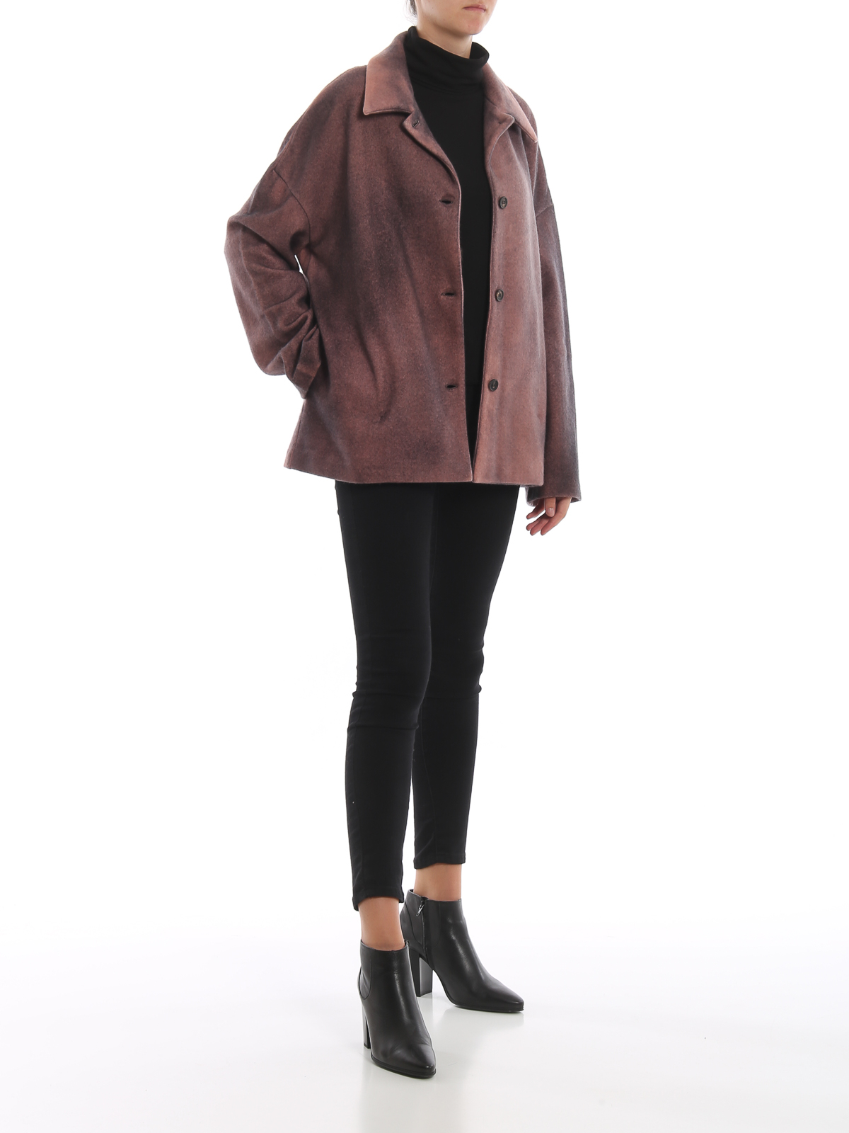 Avant Toi Faded merino wool and cashmere jacket | 218D6332CLNVOV00420