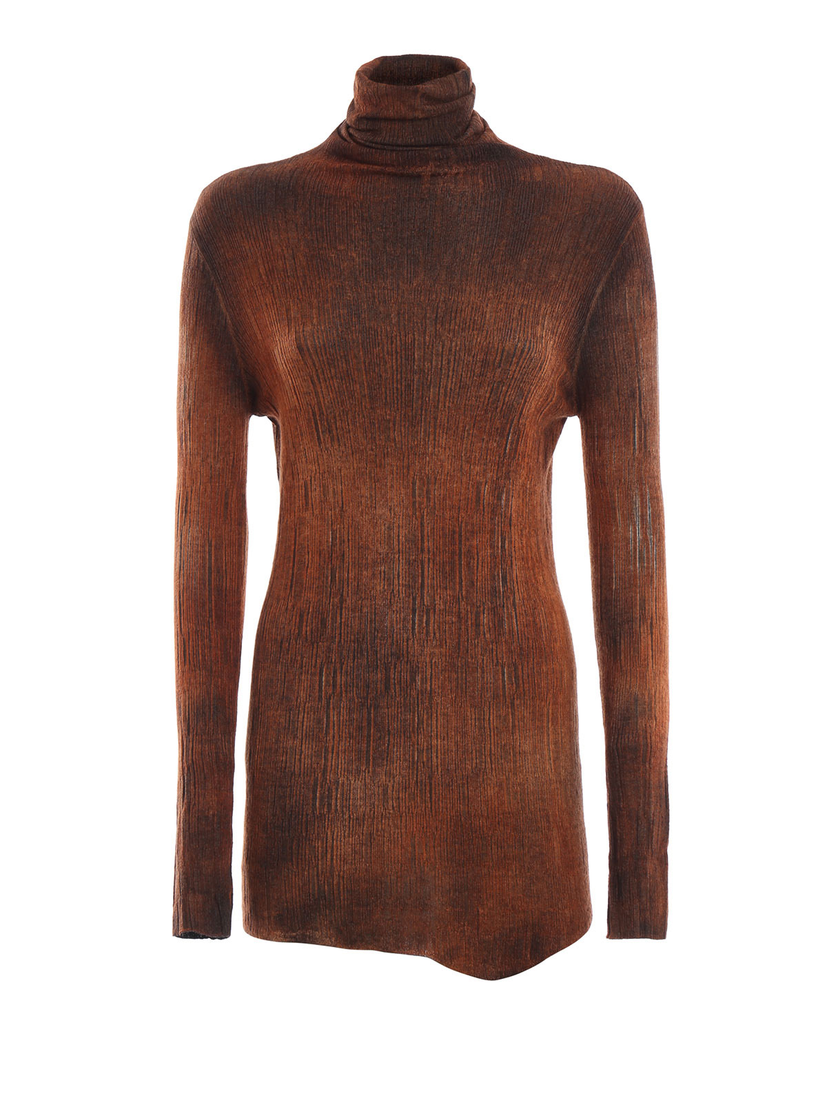 Avant Toi Crease effect cashmere and silk turtleneck | 217D6212ECSVV00321