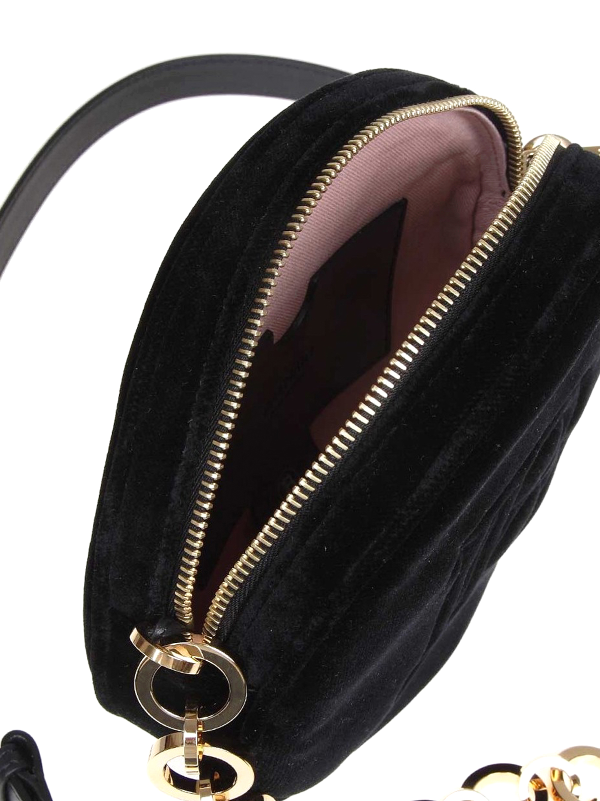 Cross body bags Balmain - Disco velvet cross body bag - SN1S132TVLK0PA