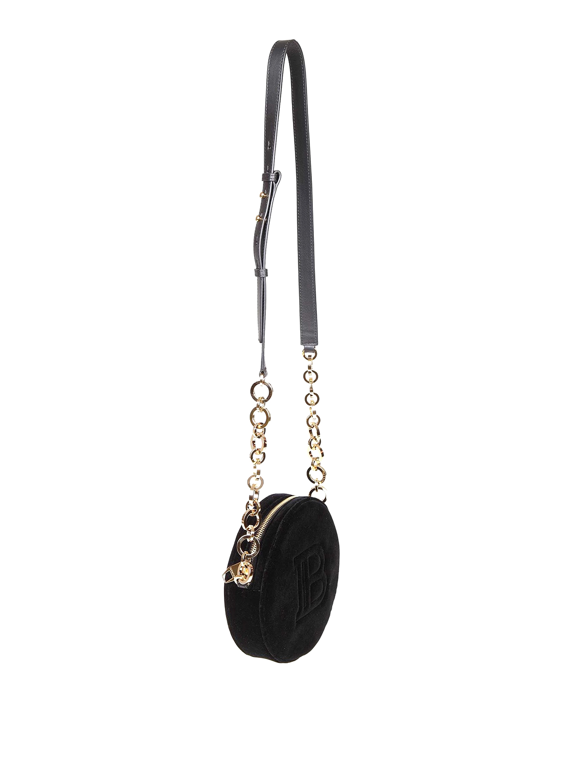 Cross body bags Balmain - Disco velvet cross body bag - SN1S132TVLK0PA