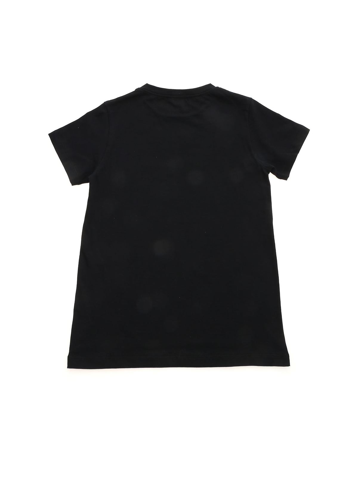 Balmain Logo embroidery T-shirt in black - Black | 6O8561OB690930BC