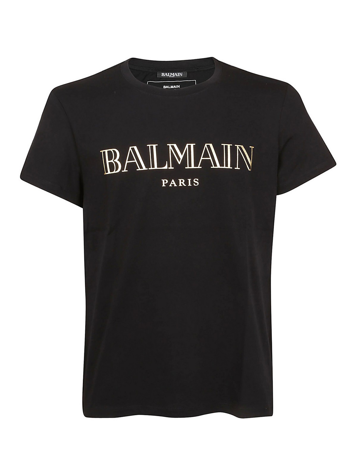 Balmain Logo lettering T-shirt - Black - Women | UF11350I408EAD