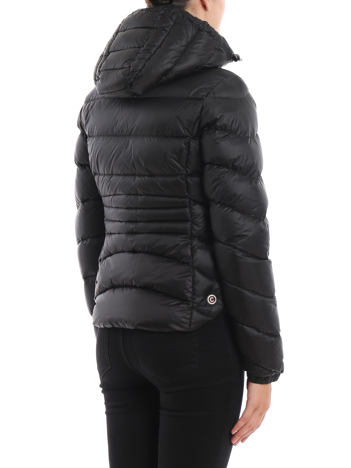 Colmar Originals Black nylon puffer jacket with removable hood | 22357QD99