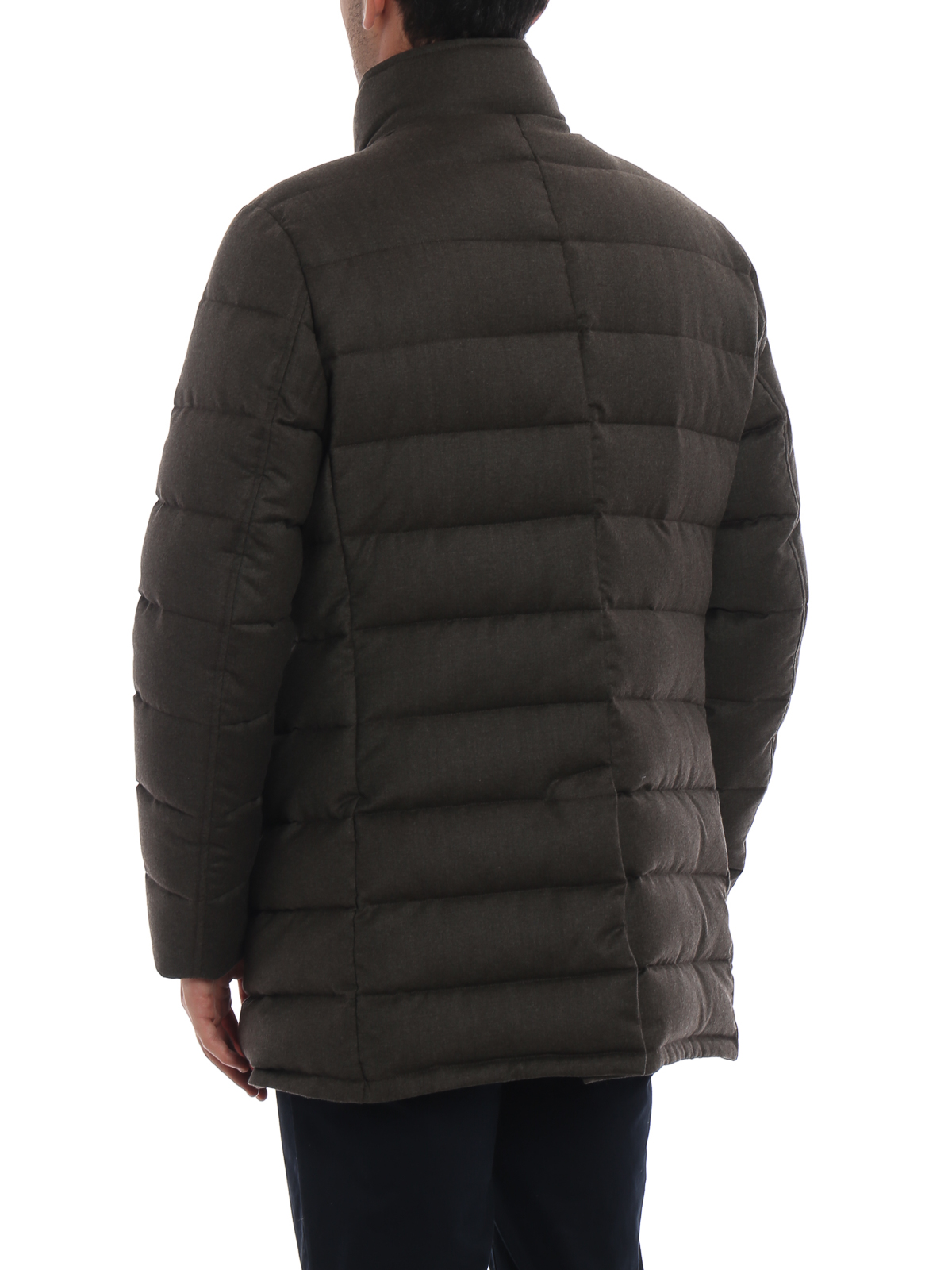 Moorer Calegari cashmere blend puffer coat - Brown | CALEGARILFUMO