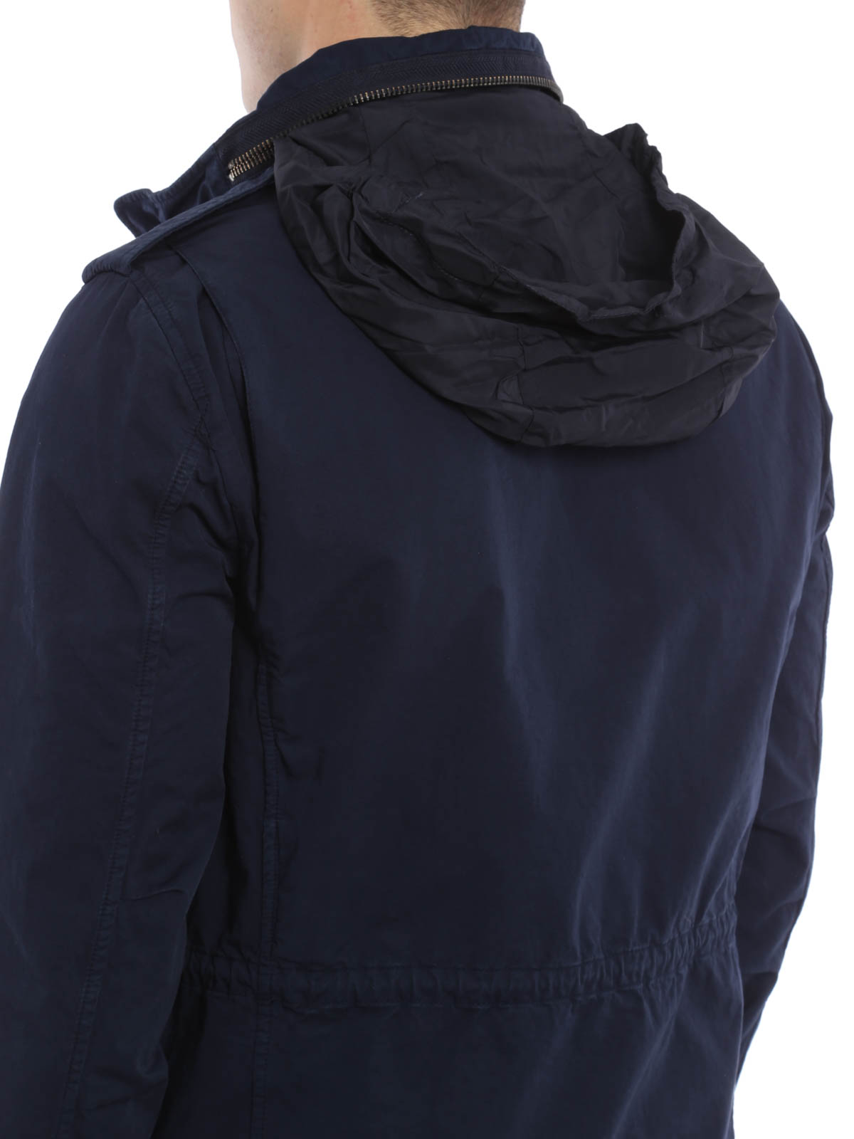 Fay Cotton field jacket - Dark Blue - Men | NAMC632082TMQEU808