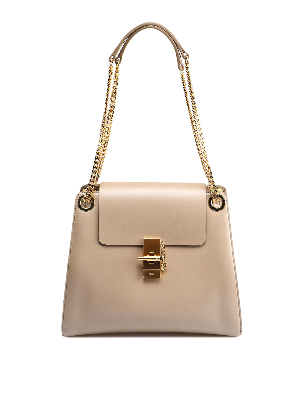 Chloe' Annie leather medium bag - Grey - Women | CHC19AS117A3723W