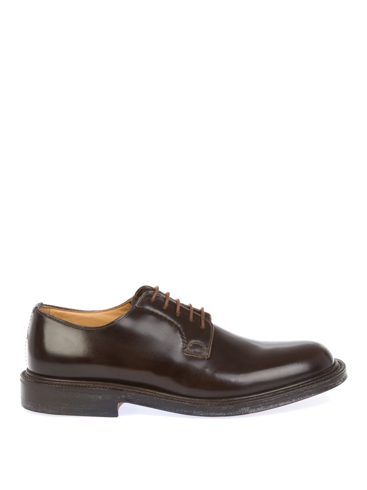 Church's Shannon Light Ebony Leather Derby Shoes In Marrón | ModeSens