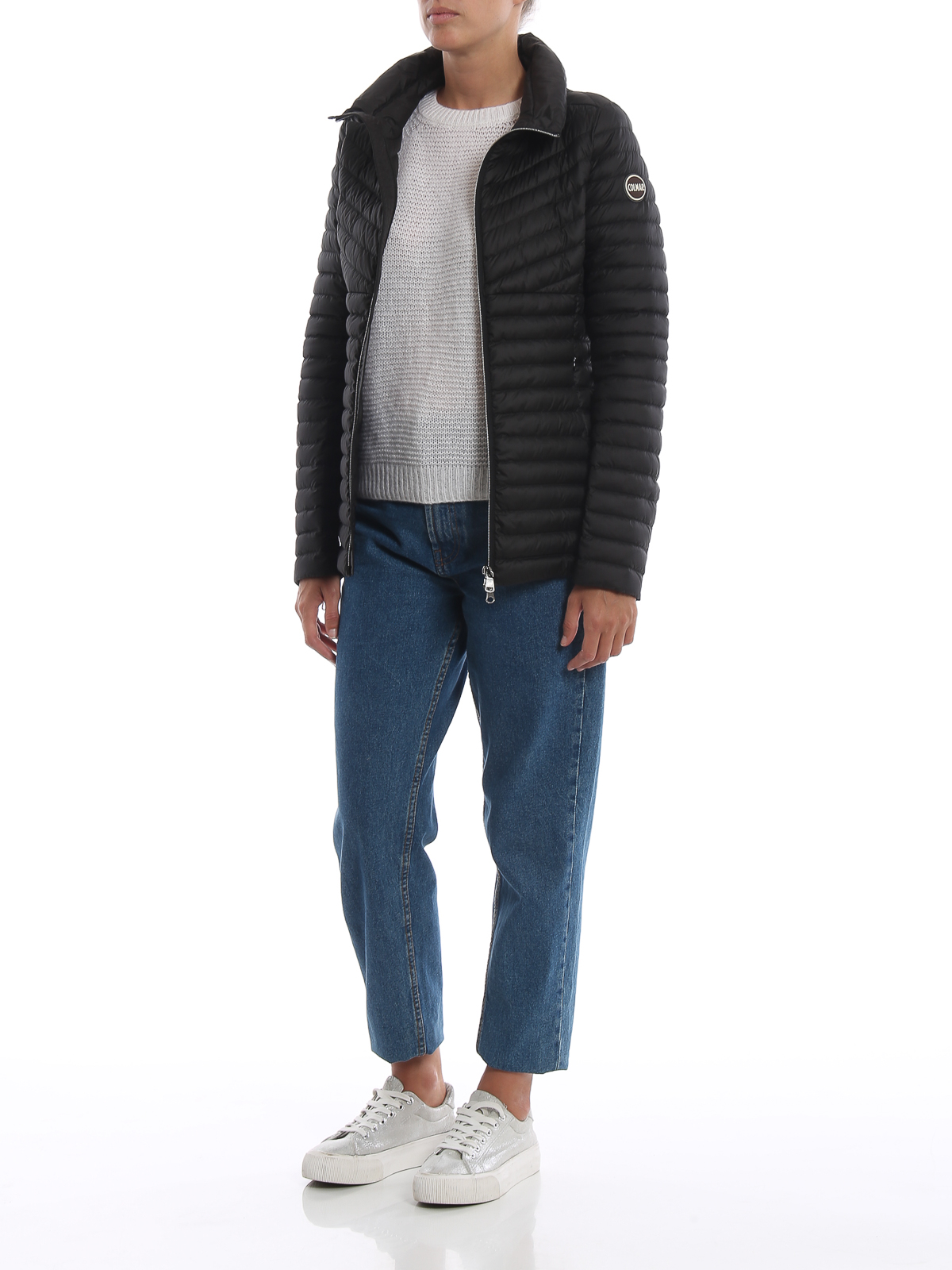 Colmar Originals Matte black Floid long puffer fitted jacket | 22318RQ99