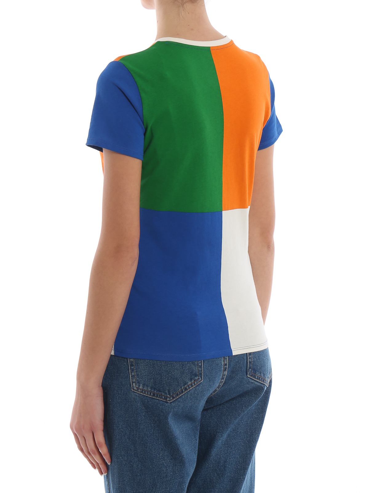 Tory Burch Colour block logo T-shirt - Multicolour | 57241990