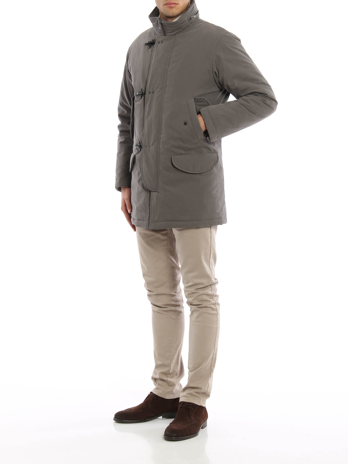 Parkas Fay - Concealed hood parka jacket - NAM15330170NGUV804 | thebs.com