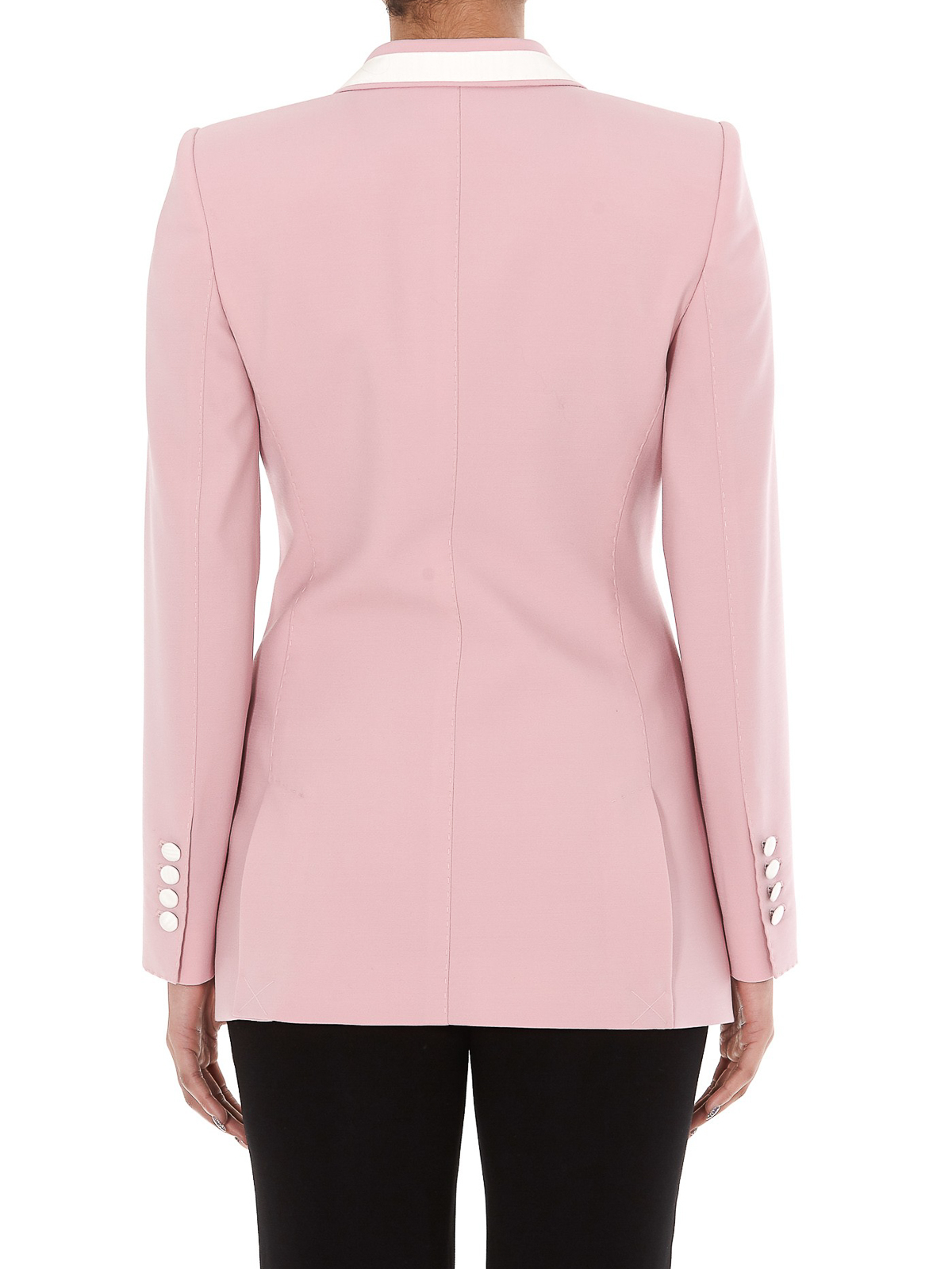 Dolce & Gabbana Contrasting satin piping blazer | F29DYTFUBAJF2528