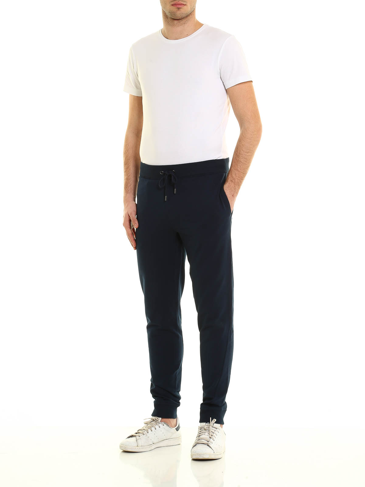 Michael Kors Cotton tracksuit pants - Dark Blue | CB95FM207T401