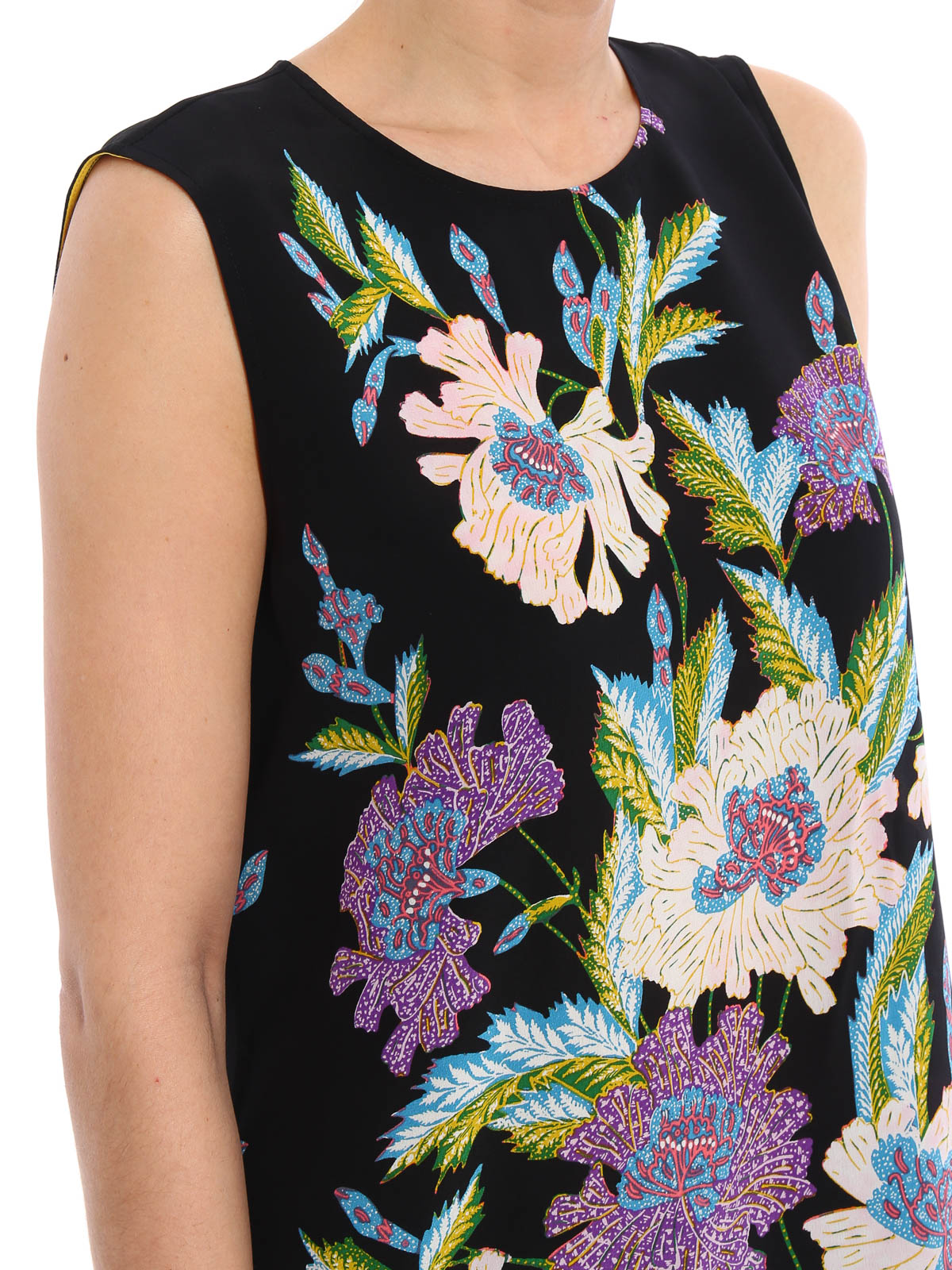 Diane Von Furstenberg Shell sleeveless silk blouse | 10213DVFCRZBB
