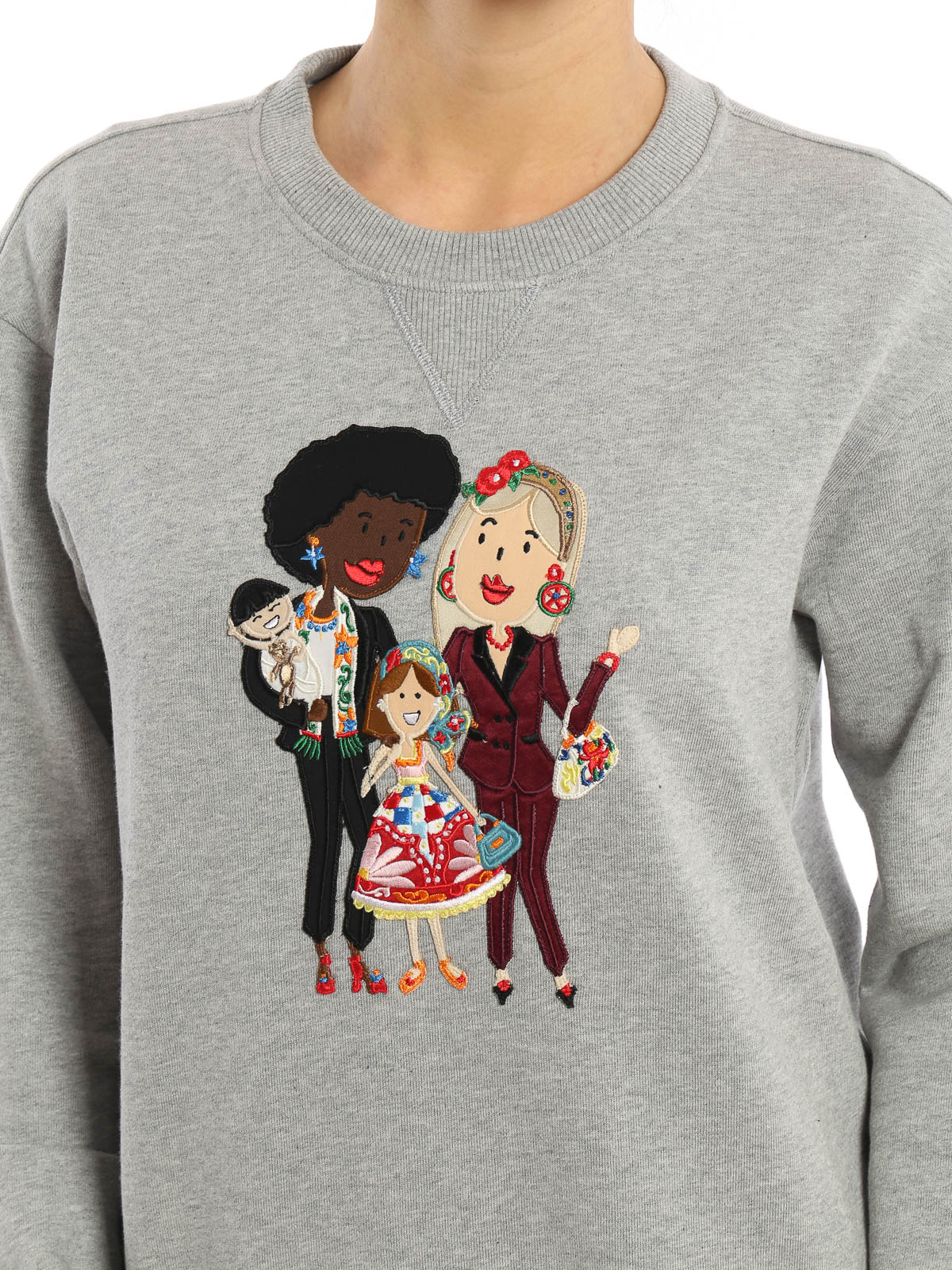 Dolce & Gabbana DG Family crewneck sweatshirt | F9880ZG7KDQS8290