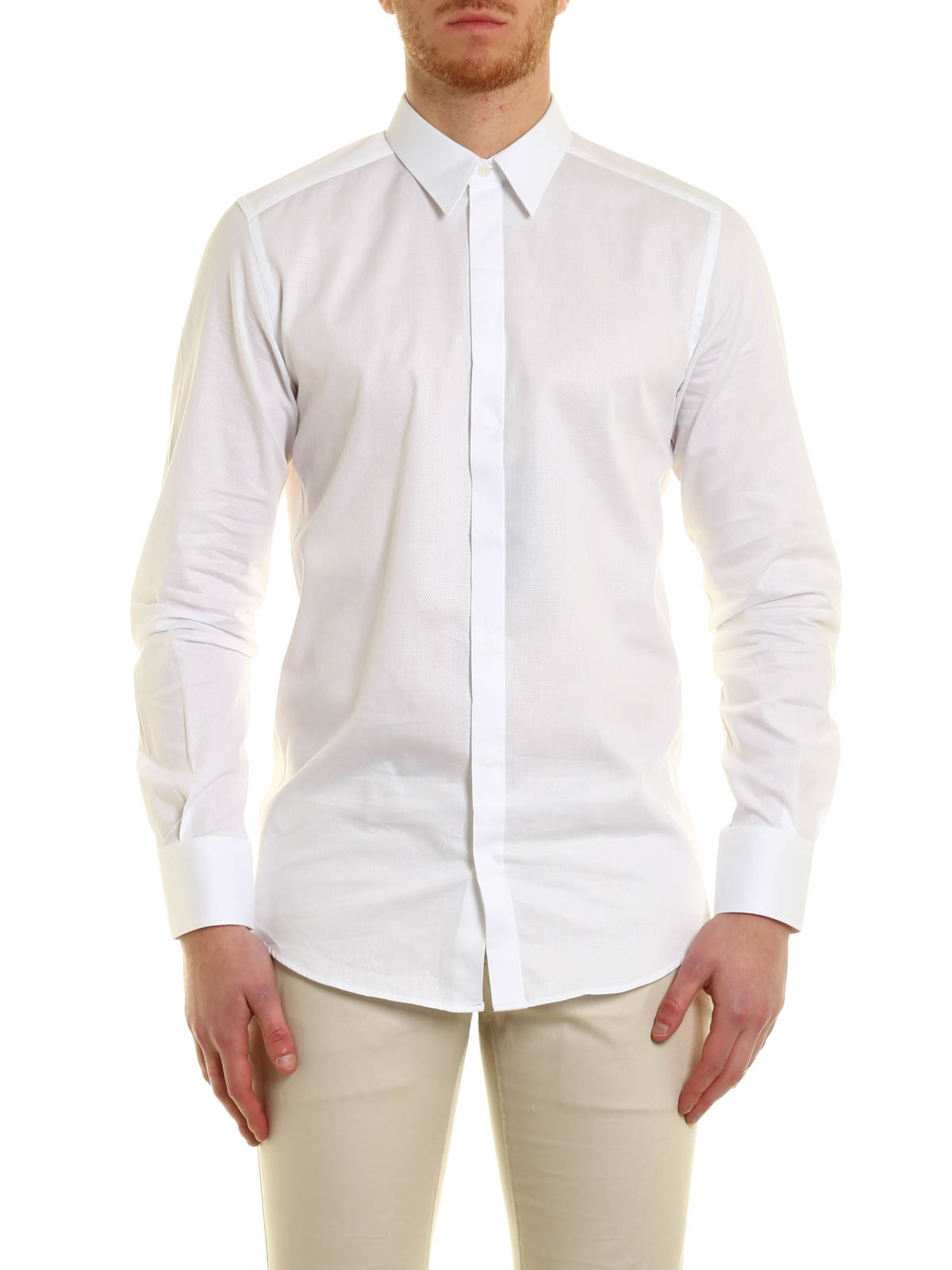 Dolce & Gabbana Gold fit cotton popeline shirt | G5EB7TFM5C2W0800