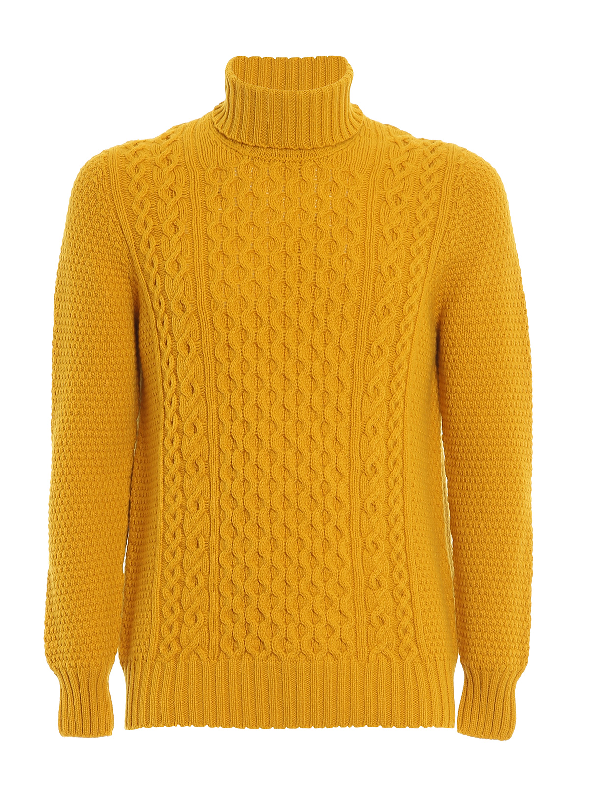 Col roulé & Col polo Drumohr - Pull Col Roulé - Jaune - D4W124AR266