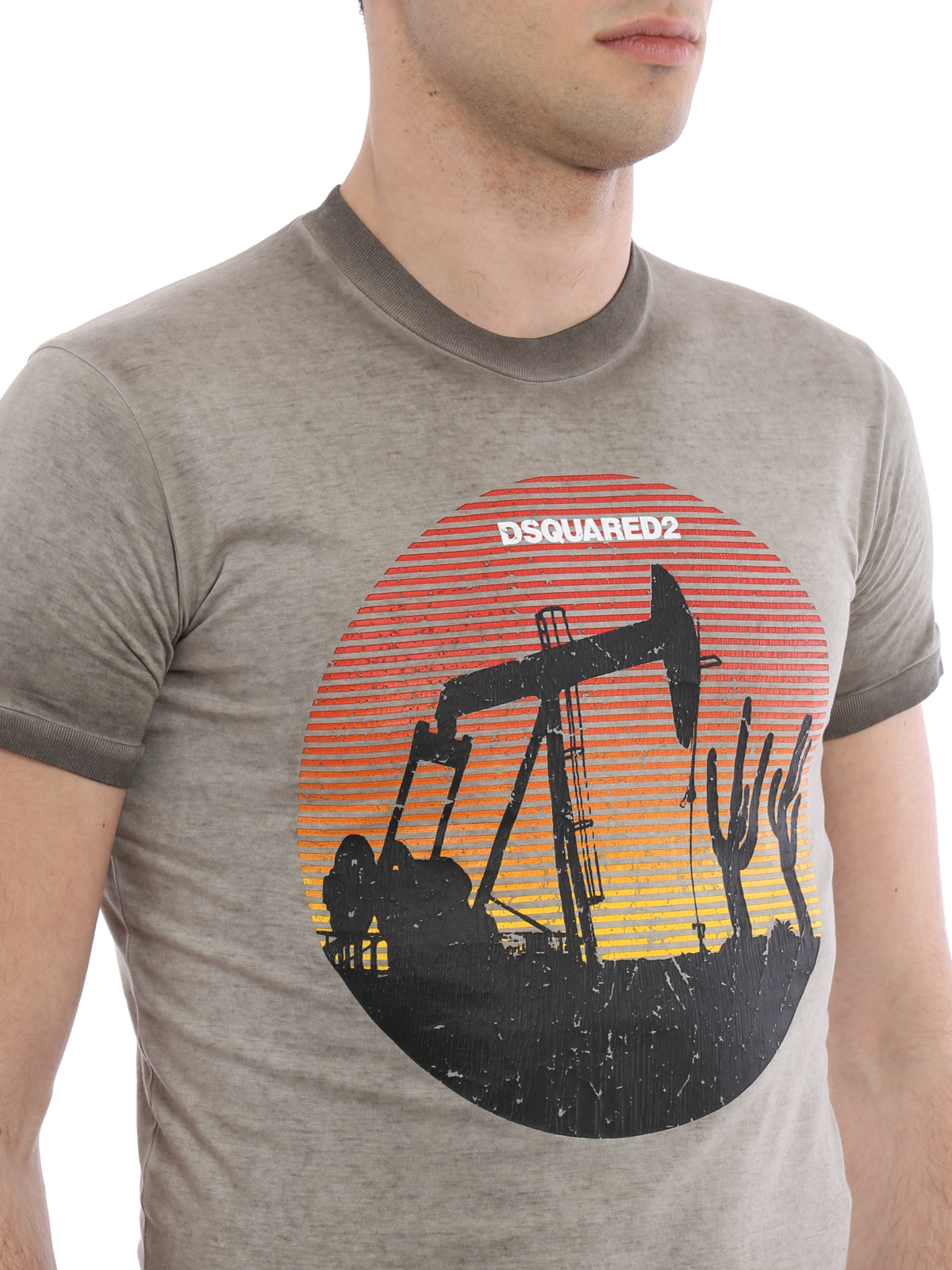Dsquared2 D2 Desert T-shirt - Light Brown | S74GD0210S22427816