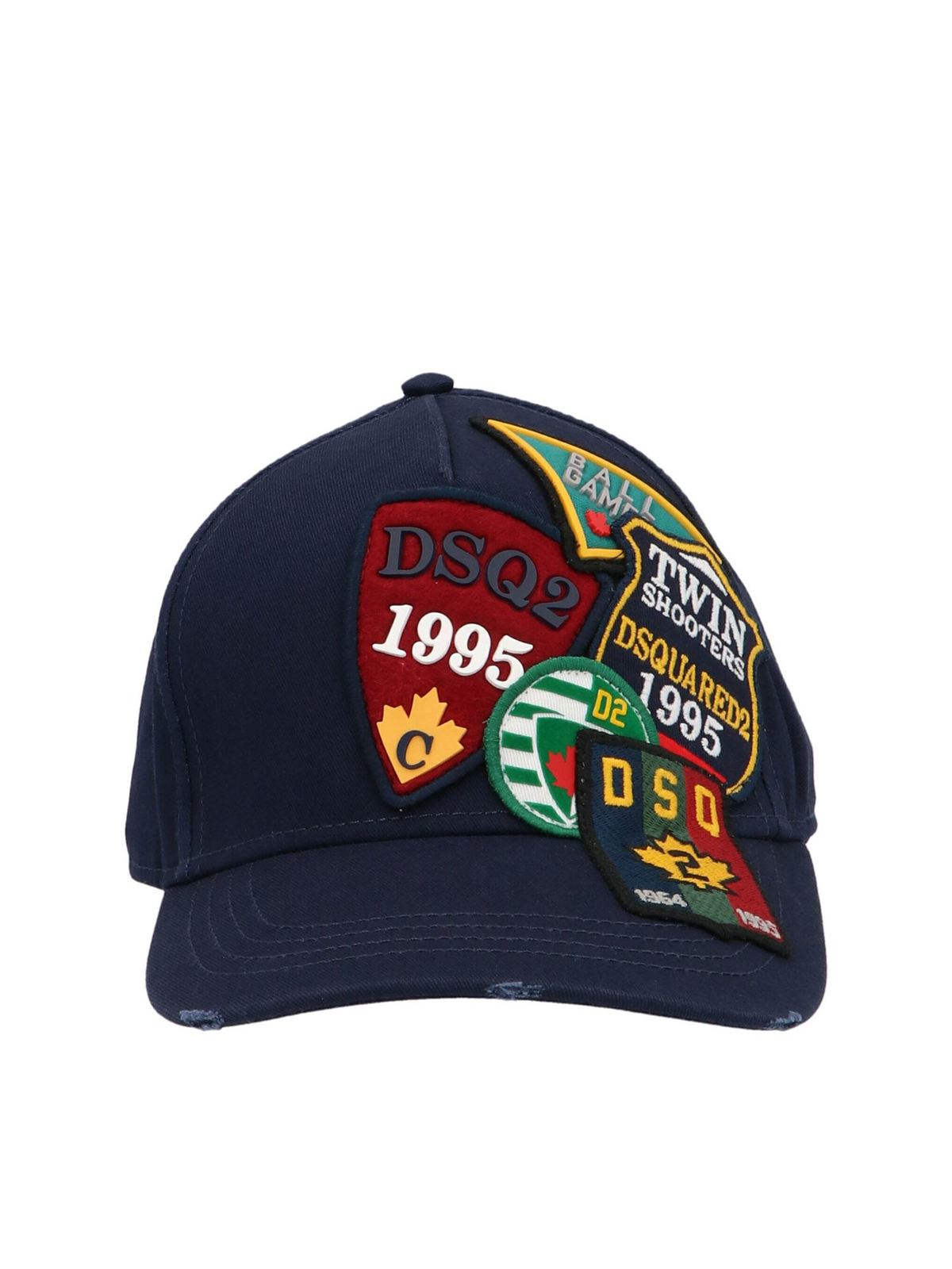 Dsquared2 All-over patch baseball cap in blue | BCM034605C000013073