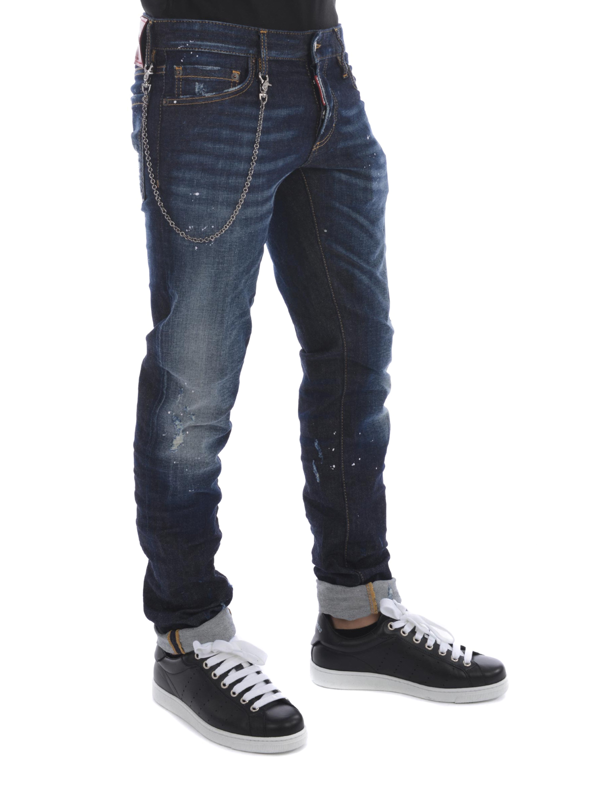 Dsquared2 Slim spotted jeans - Dark Wash - Men | S74LB0119S30330470