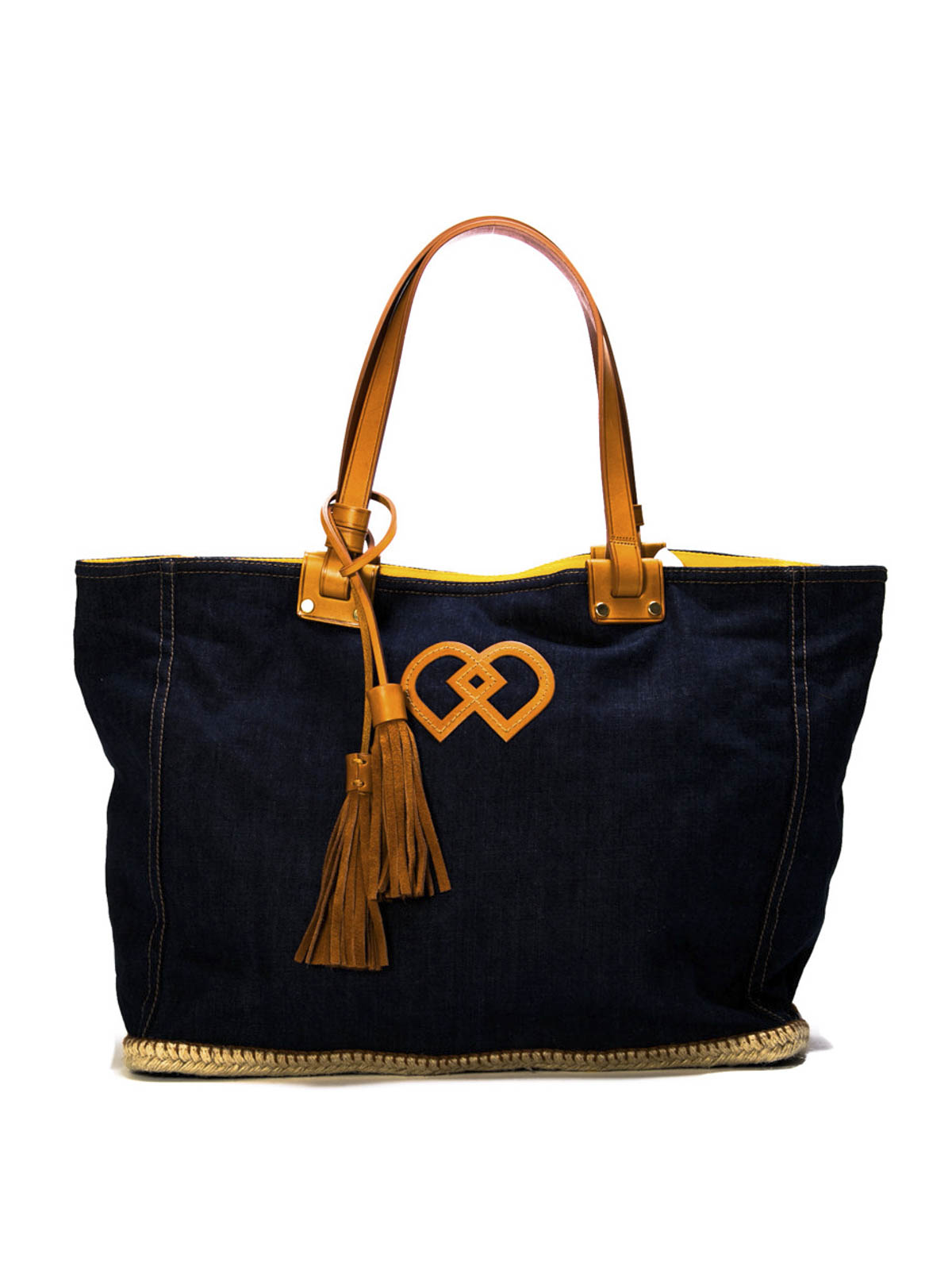 Dsquared2 DD denim shopping bag - Dark Wash - Women | SP22011013085