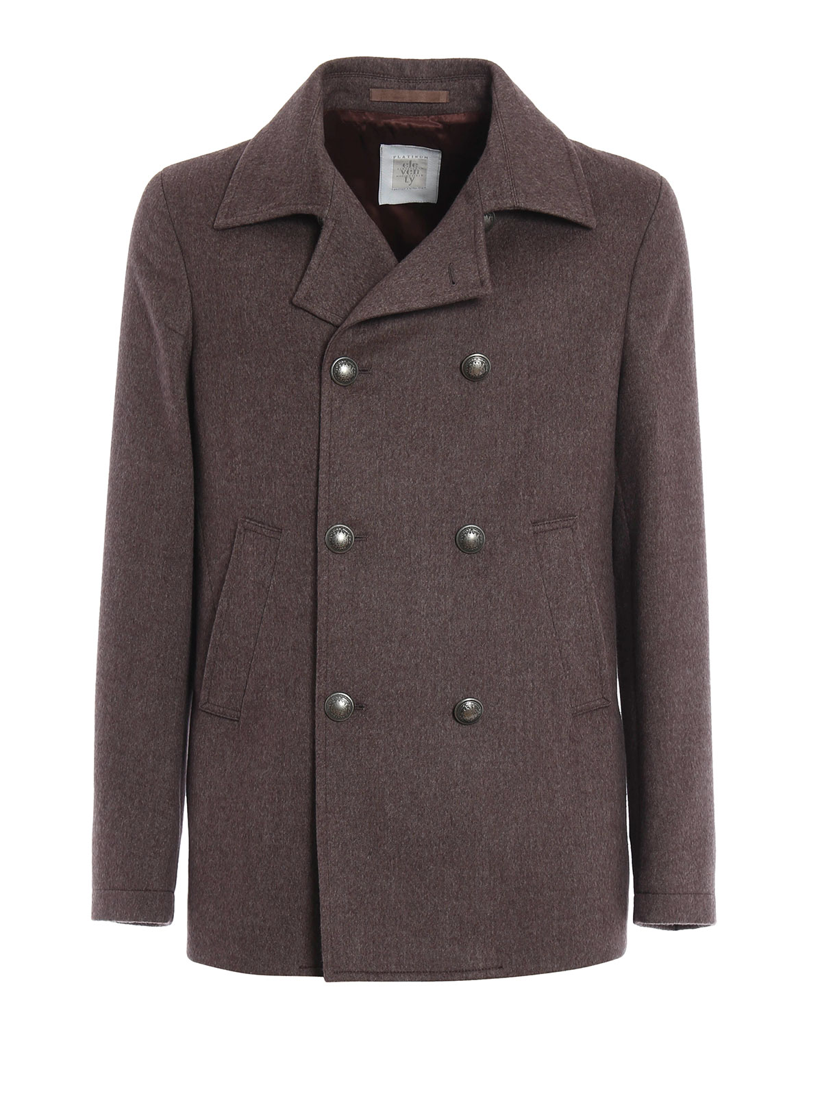 Eleventy Double-breasted melange wool coat | 979CS0084CAS22013511