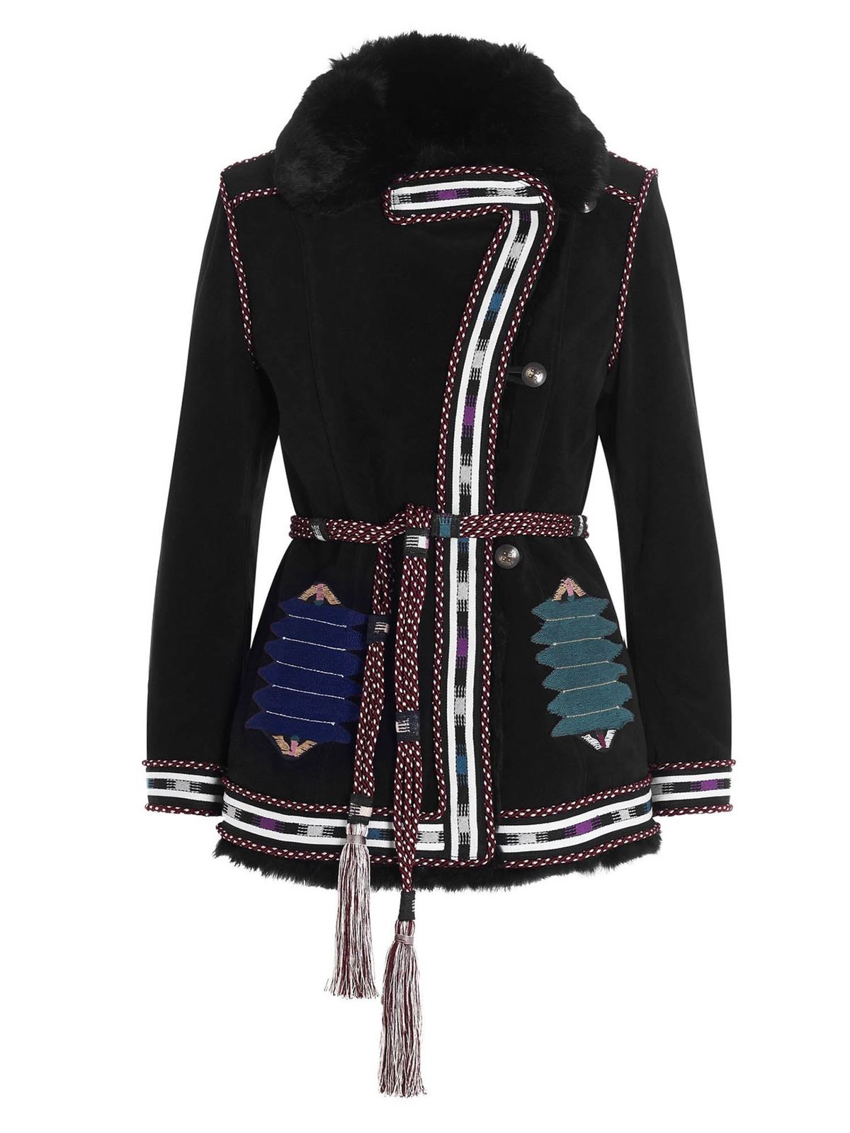 Etro Embroidered logo in black - Multicolour | 1915290500001