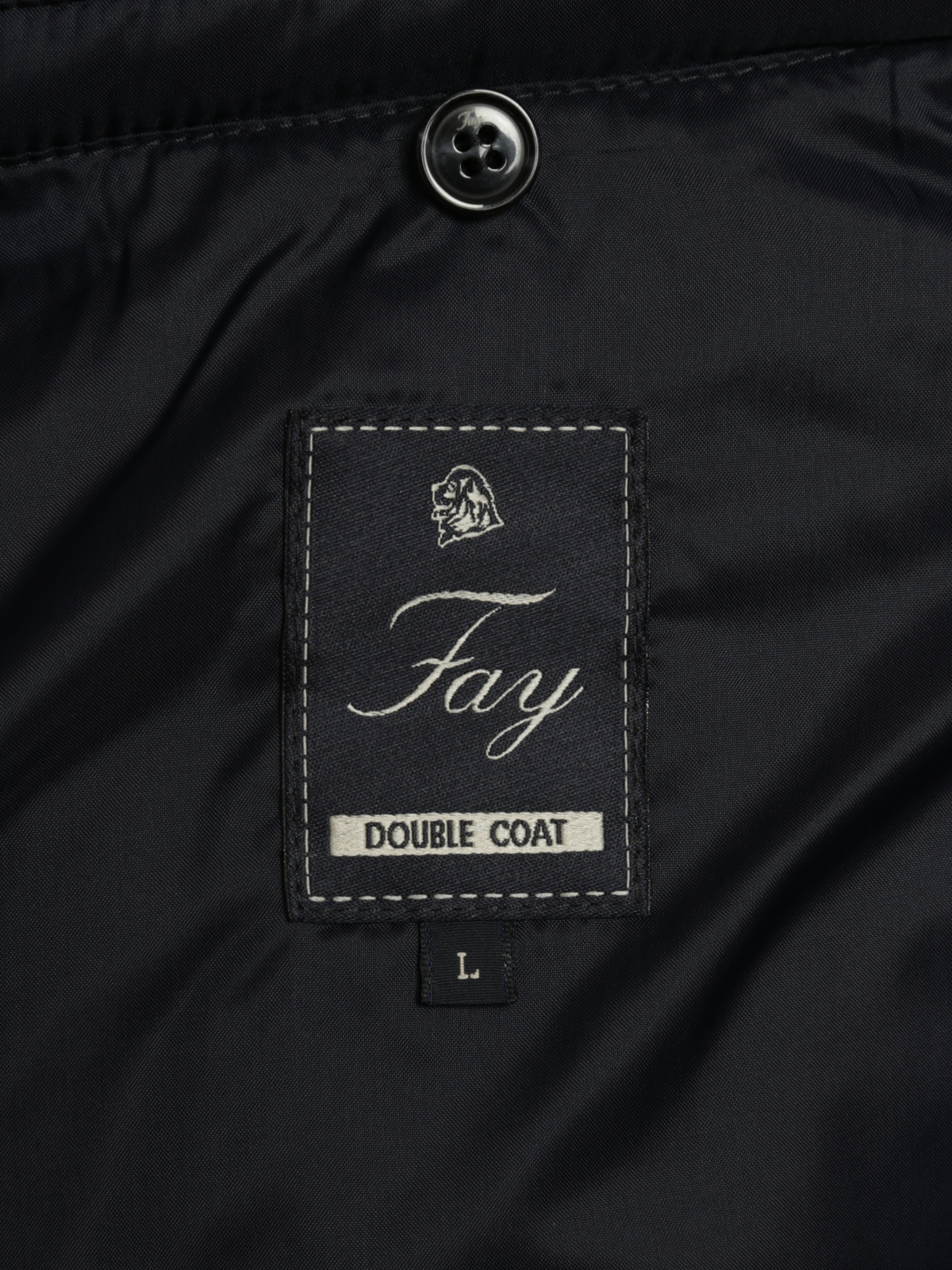 Fay Double trench coat - Dark Blue - Men|NAM5331168SCLRU807