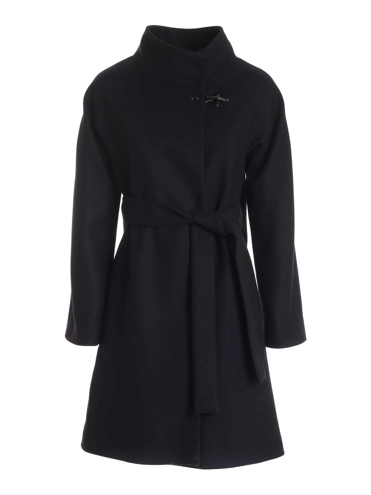 Knee length coats Fay - Wool-cashmere blend coat - NAW54413520SGLB999 Knee length coats Fay - Wool-cashmere blend coat - NAW54413520SGLB999