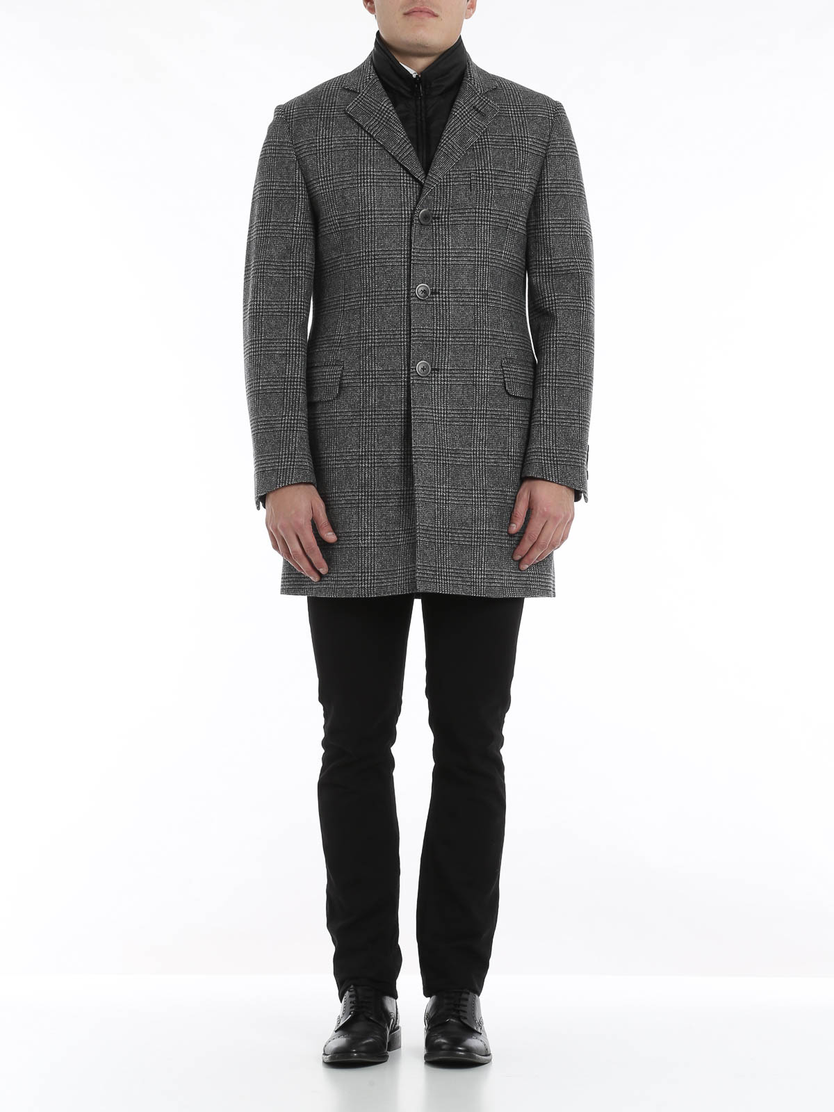 Fay Double coat - Grey - Men | NAM53311390JUB0161 | thebs.com