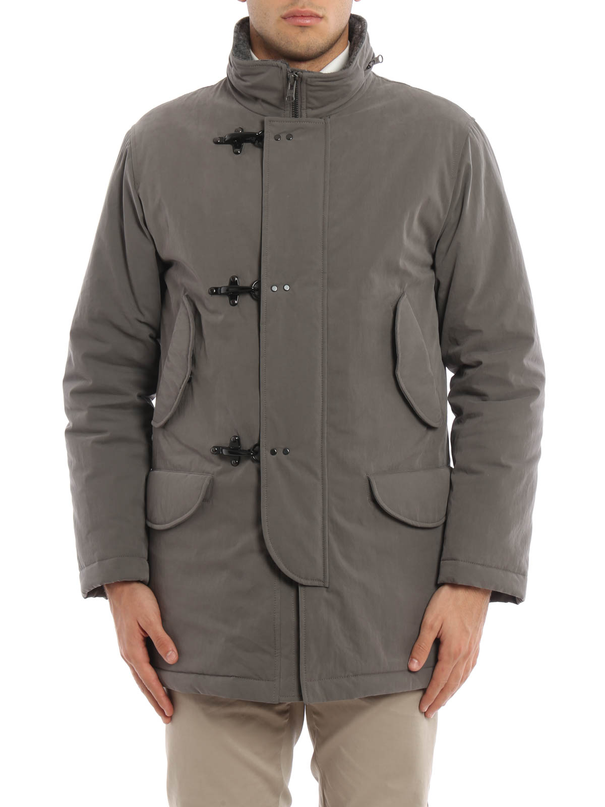 Parkas Fay - Concealed hood parka jacket - NAM15330170NGUV804 | thebs.com