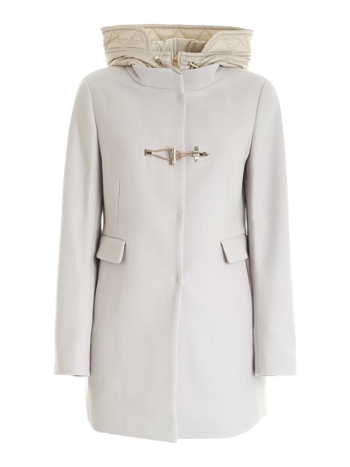 Fay Wool blend duffle coat - Grey - Women | NAW59413430SGLB204