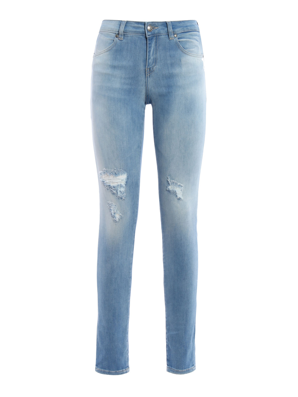 Fay Ripped faded denim jeans - Light Wash | NTW8234524L0JNU005
