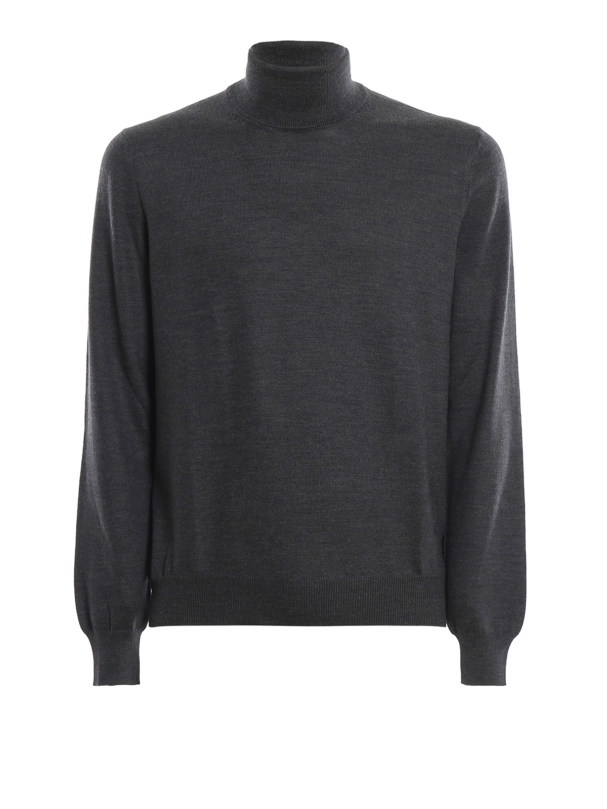 Fay Dark grey wool turtleneck sweater - Men | NMMC1392440CQTB800