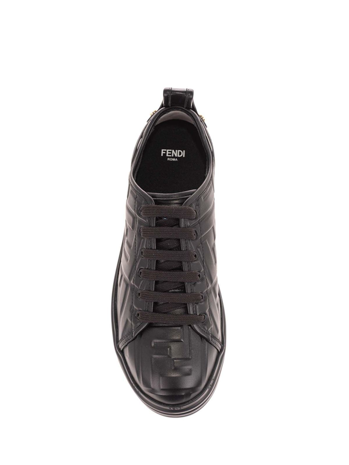 Trainers Fendi - Fendi Rise Flatform Sneakers in black - 8E8017AADSF0QA1