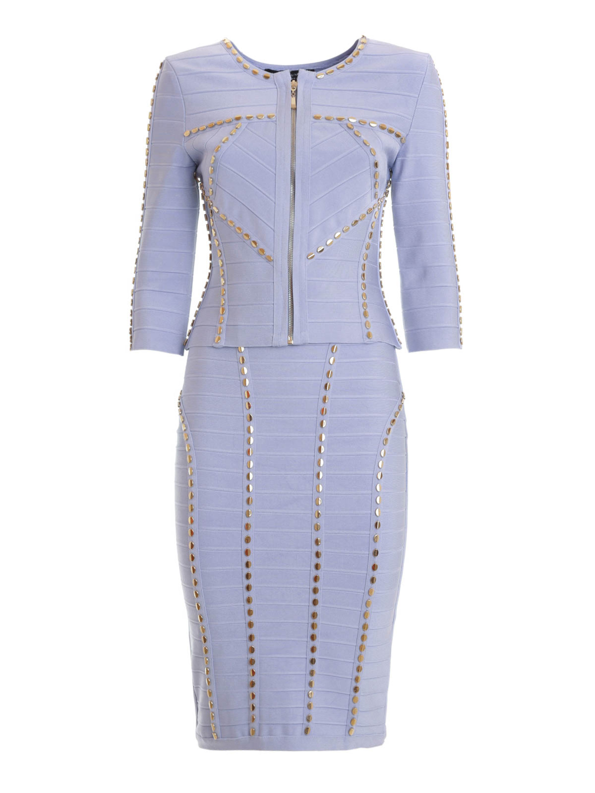 Forever Unique Hartley stud detailed suit - Light Blue | 630