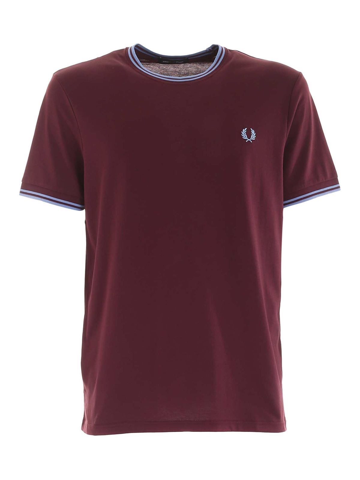 T-shirts Fred Perry - Logo T-shirt in mahogany color - M1588654