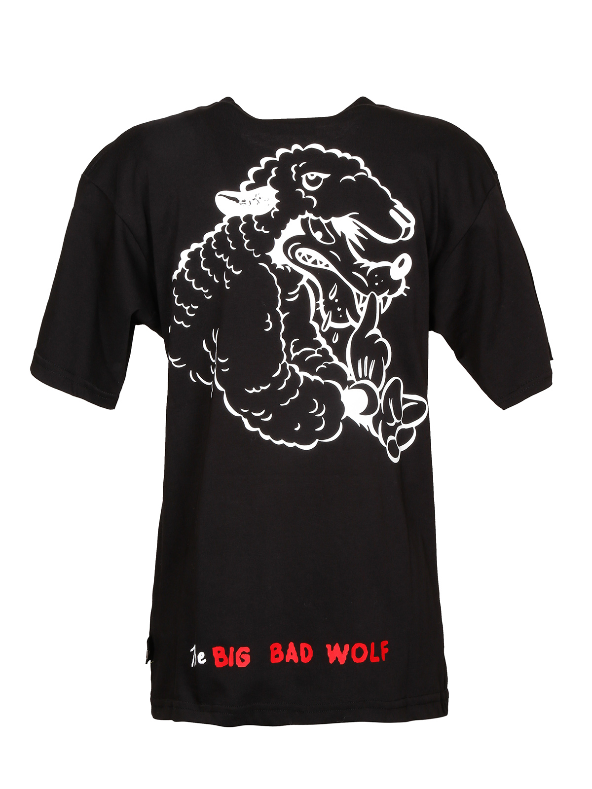 Gcds The Big and Bad Wolf T-shirt - Black - Women | DY20M02000402