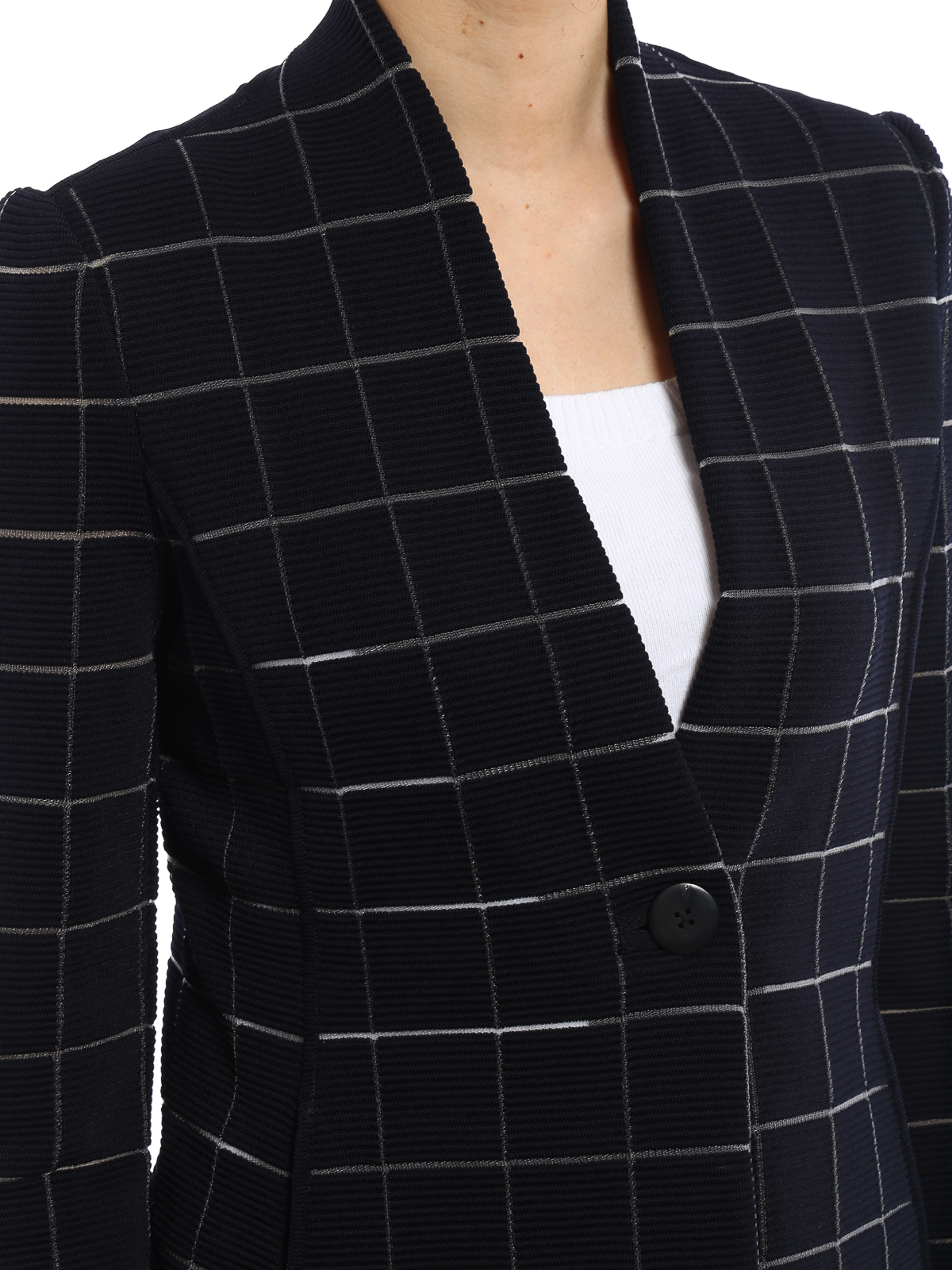 Giorgio Armani Cut-out pattern jersey jacket | 3YAG04AM09Z0922