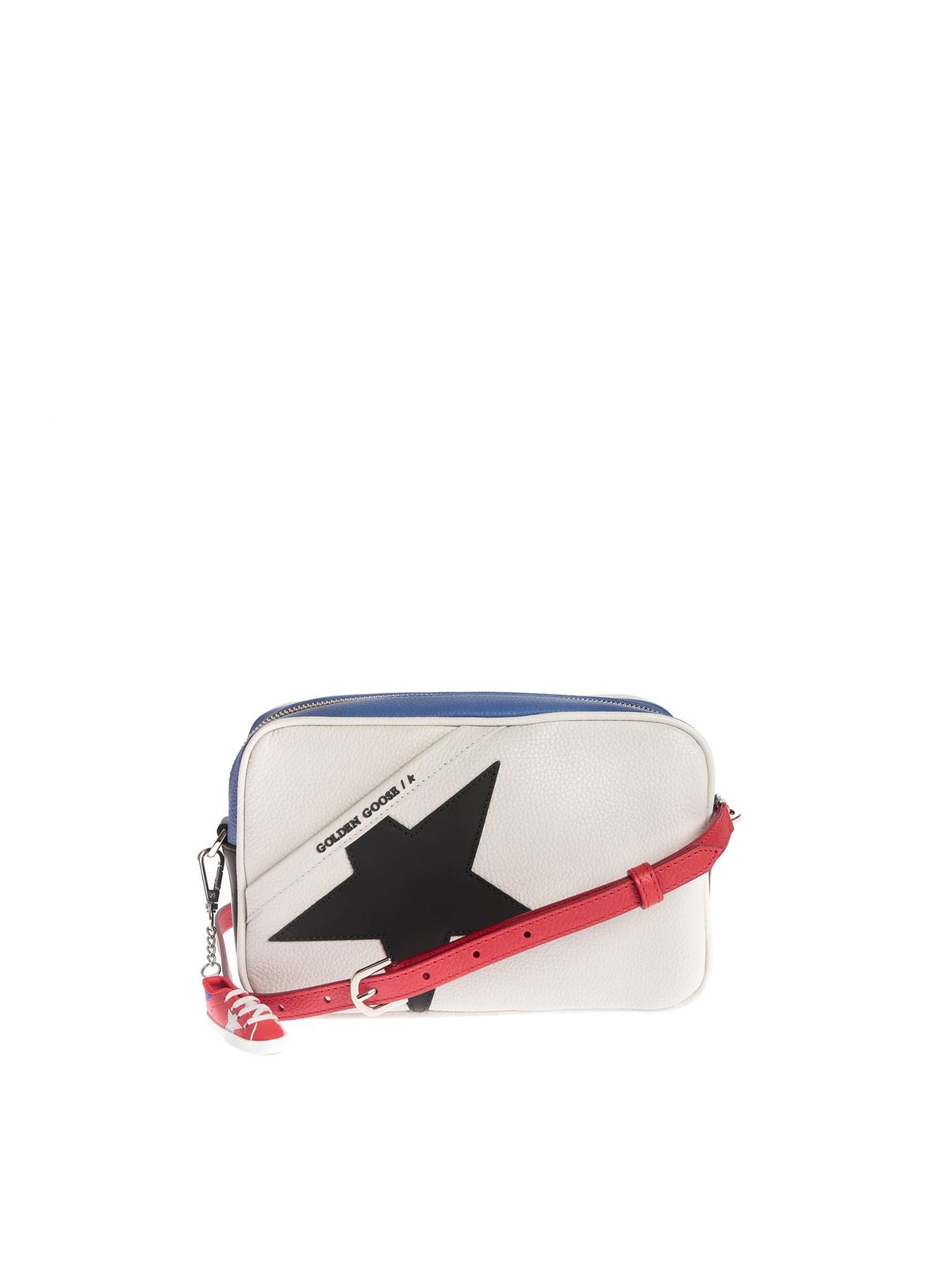 Cross body bags Golden Goose - Star shoulder bag in white and blue ...