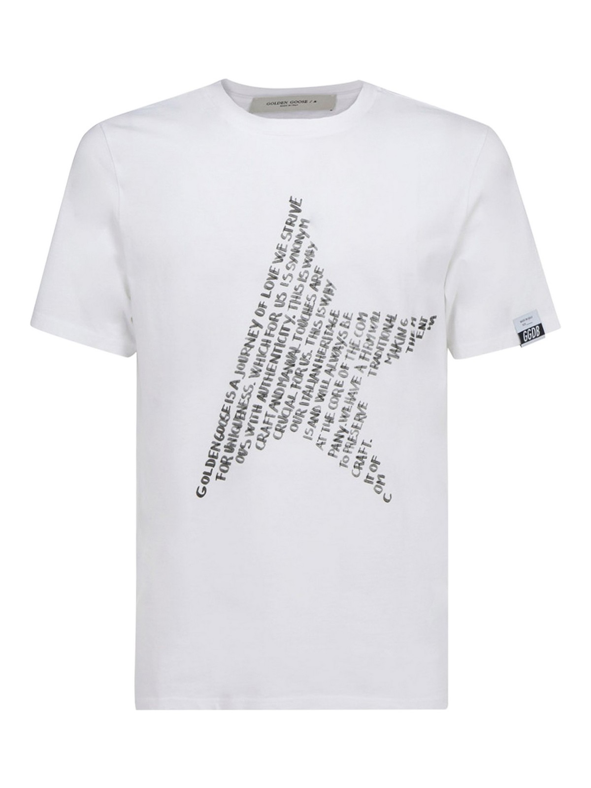Golden Goose Text star T-shirt - White - Men | GMP00780P00045210546