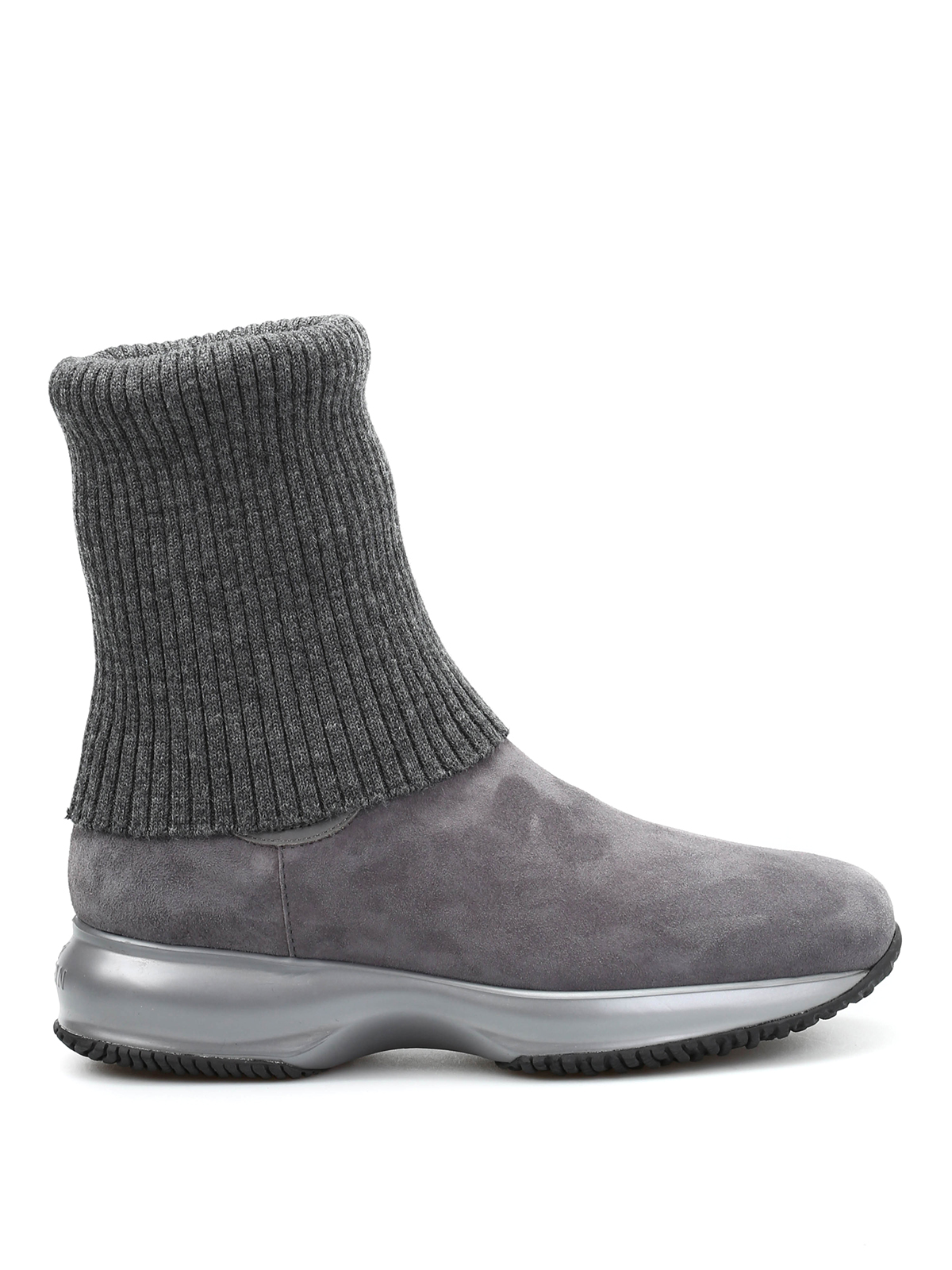 Hogan Interactive suede ankle boots - Grey | HXW00N09250DYPB800