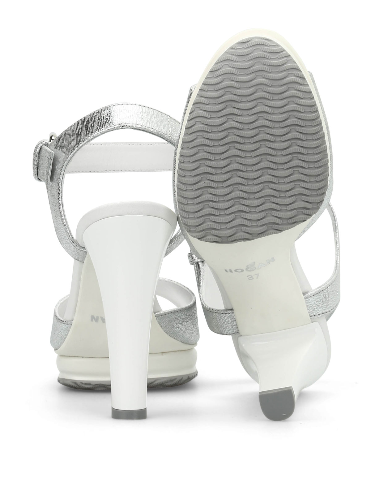 Sandals Hogan - H247 slingback leather sandals - HXW2470S941BT6B200