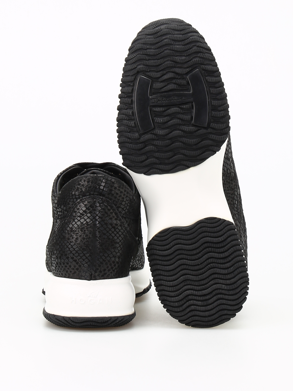 Trainers Hogan - Sequined H shiny suede Interactive - HXW00N05640GZRB999