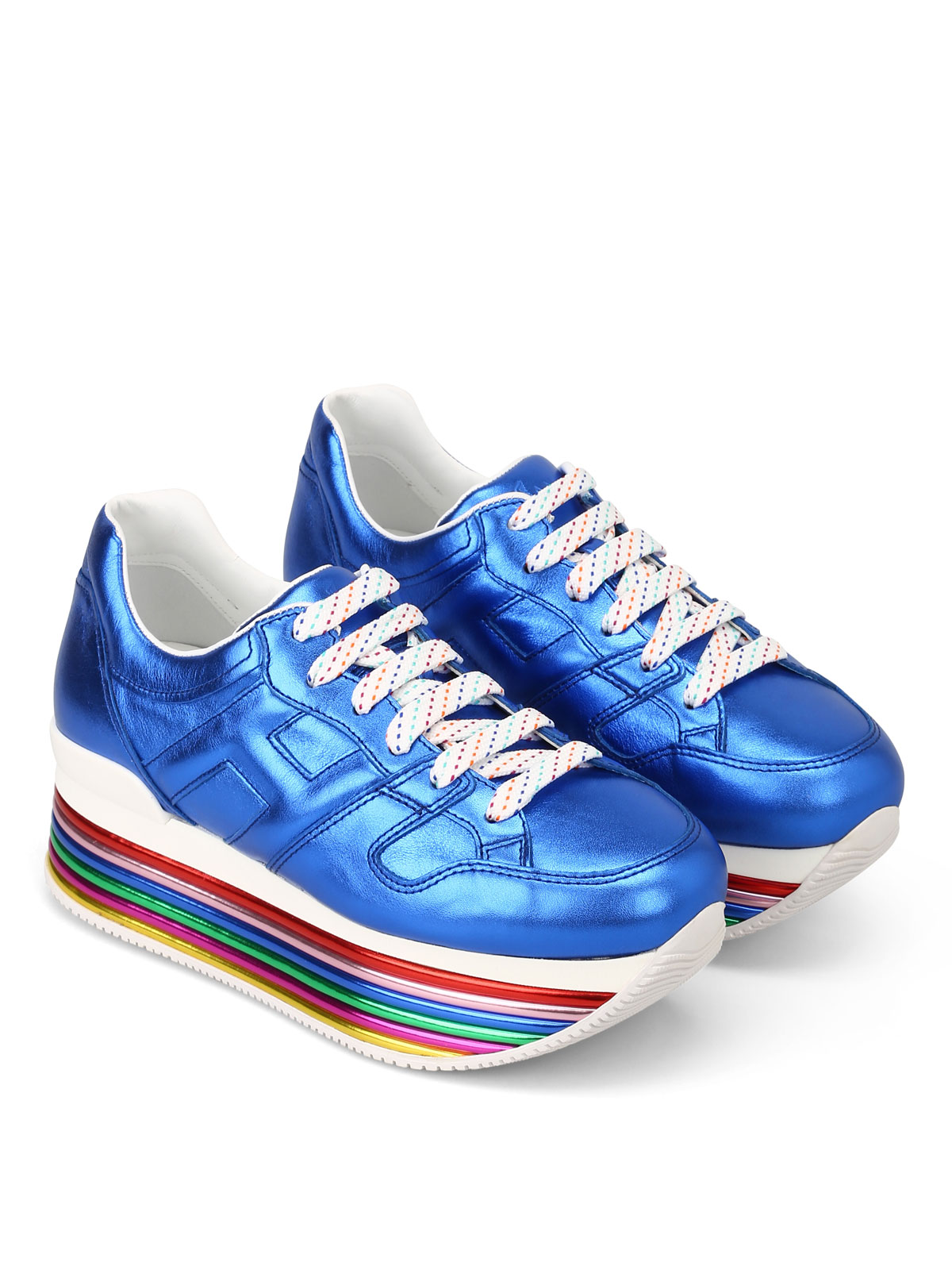 Hogan H352 maxi platform sneakers - Blue | GYW3520T548SV0U605