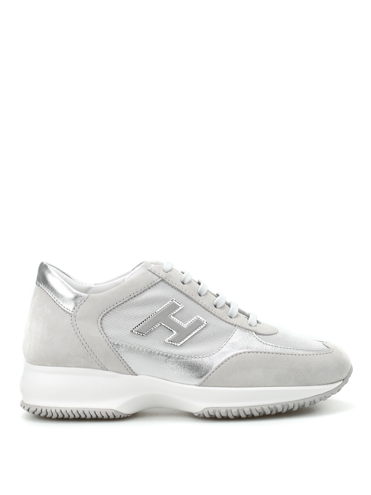 Hogan Interactive H Flock sneakers - Light Grey | HXW00N03242FP6090